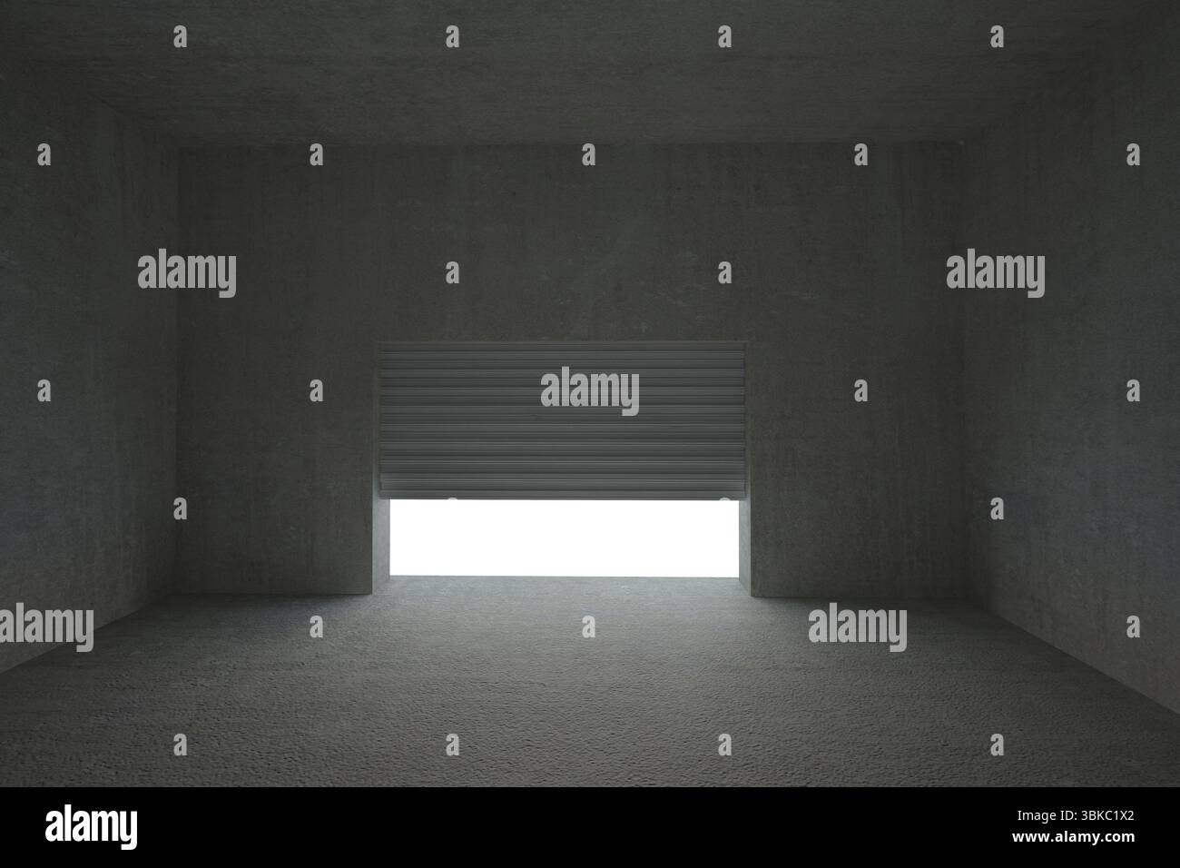 Shutter opening in dark room Stock Photo - Alamy