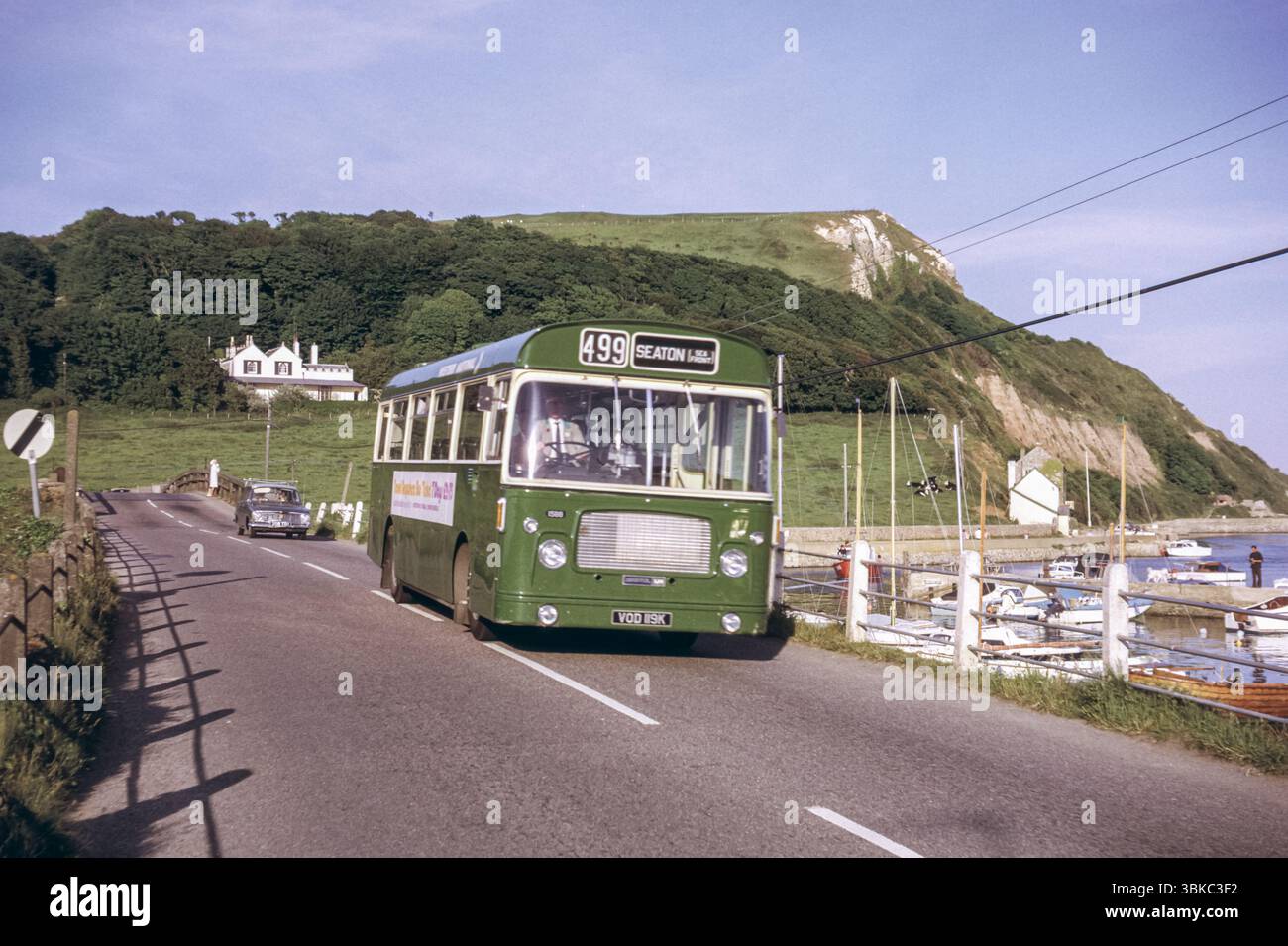 Devon UK - 1973: Vintage image of a Bristol LH6L bus. Owned by Western ...