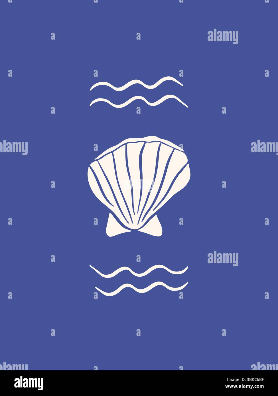 Hand drawn coastal poster Stock Vector Image & Art - Alamy