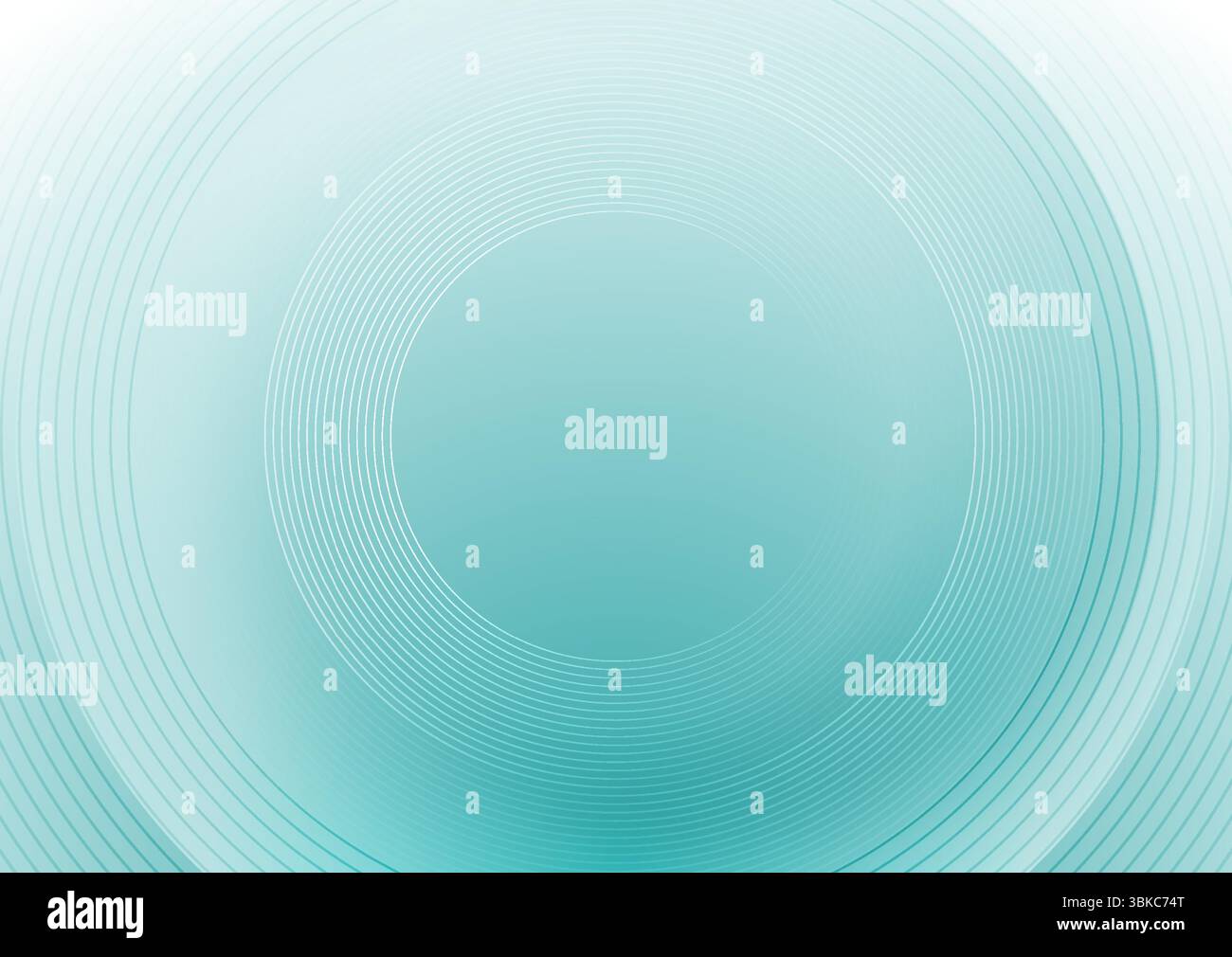 Bright blue blurred 3d circle and radial lines abstract minimal ...