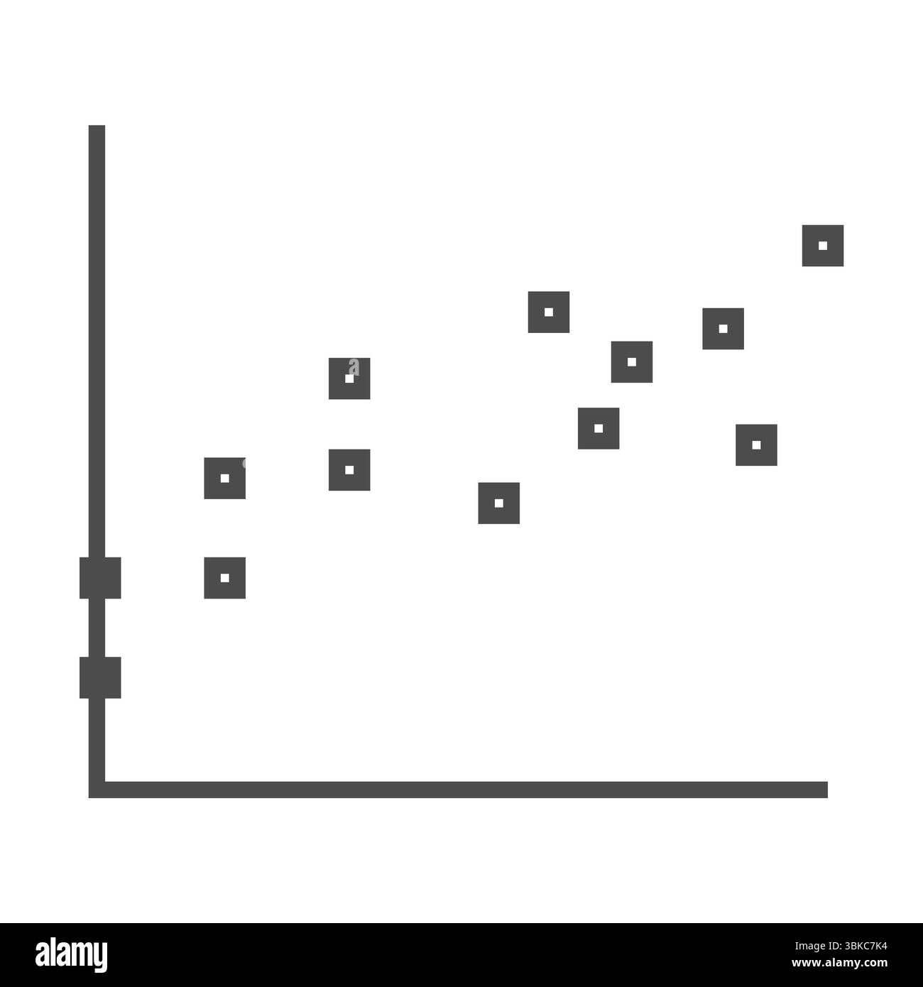 Digital composite of scatter graph Stock Photo - Alamy