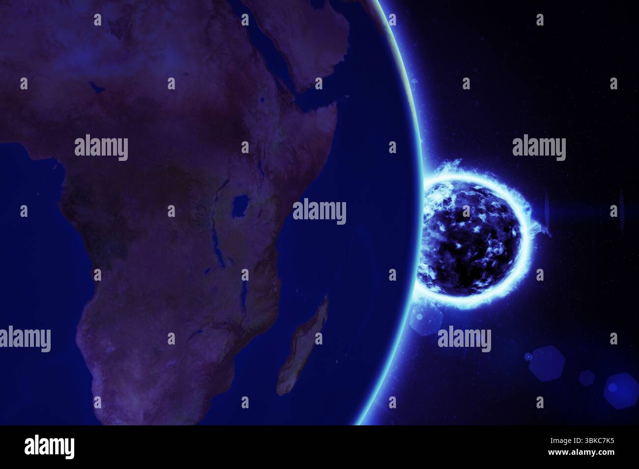 Powerful burning sun solar system hi-res stock photography and images ...