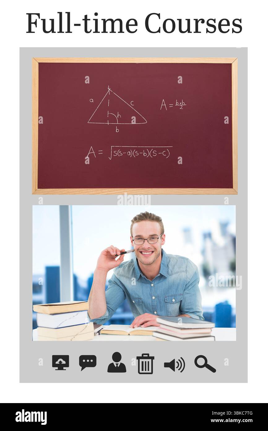 Online education technology vector Cut Out Stock Images & Pictures - Alamy