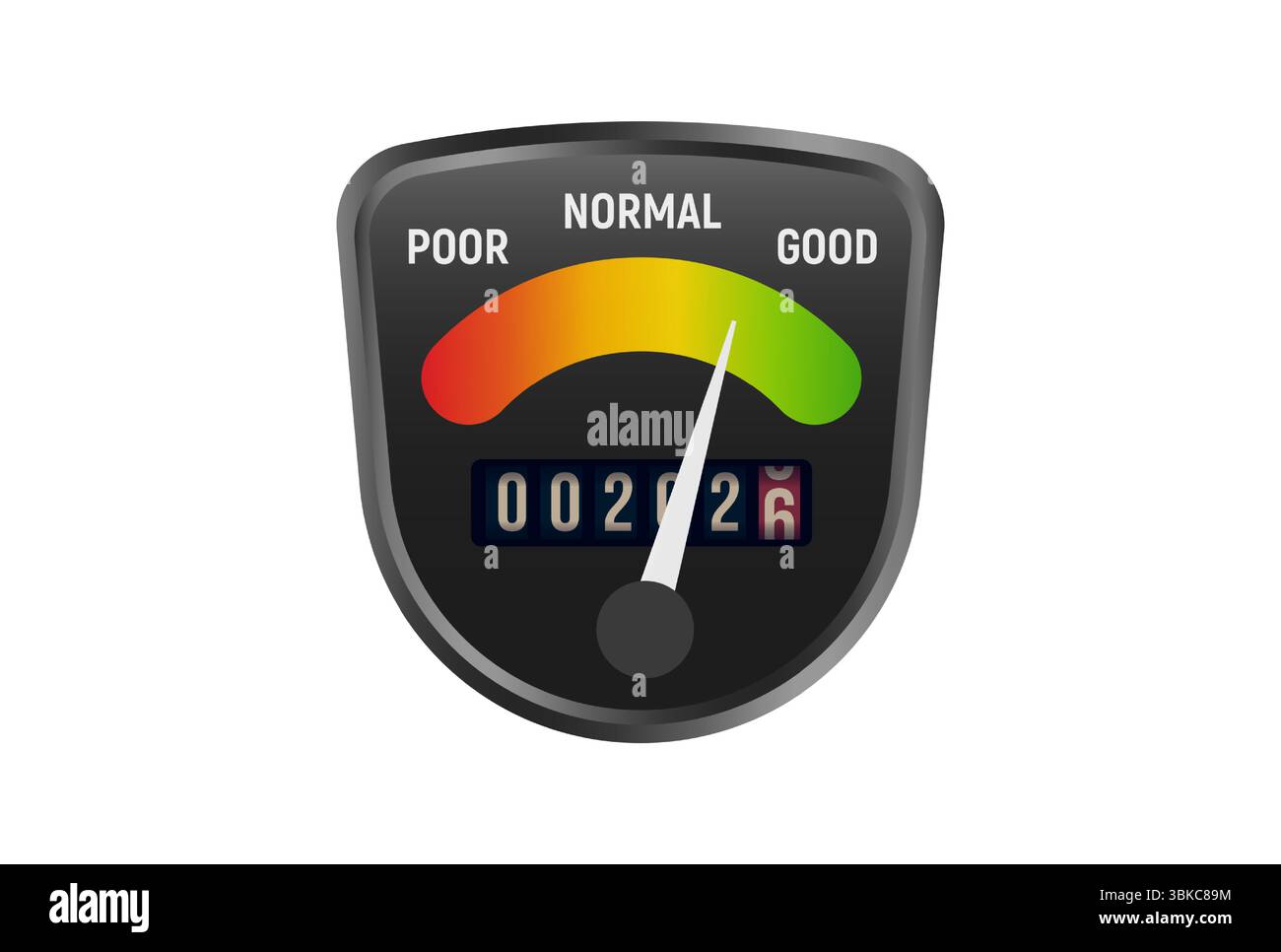 Progress Tracker With 2026 Countdown And Quality Gauge, Arrow In Green ...