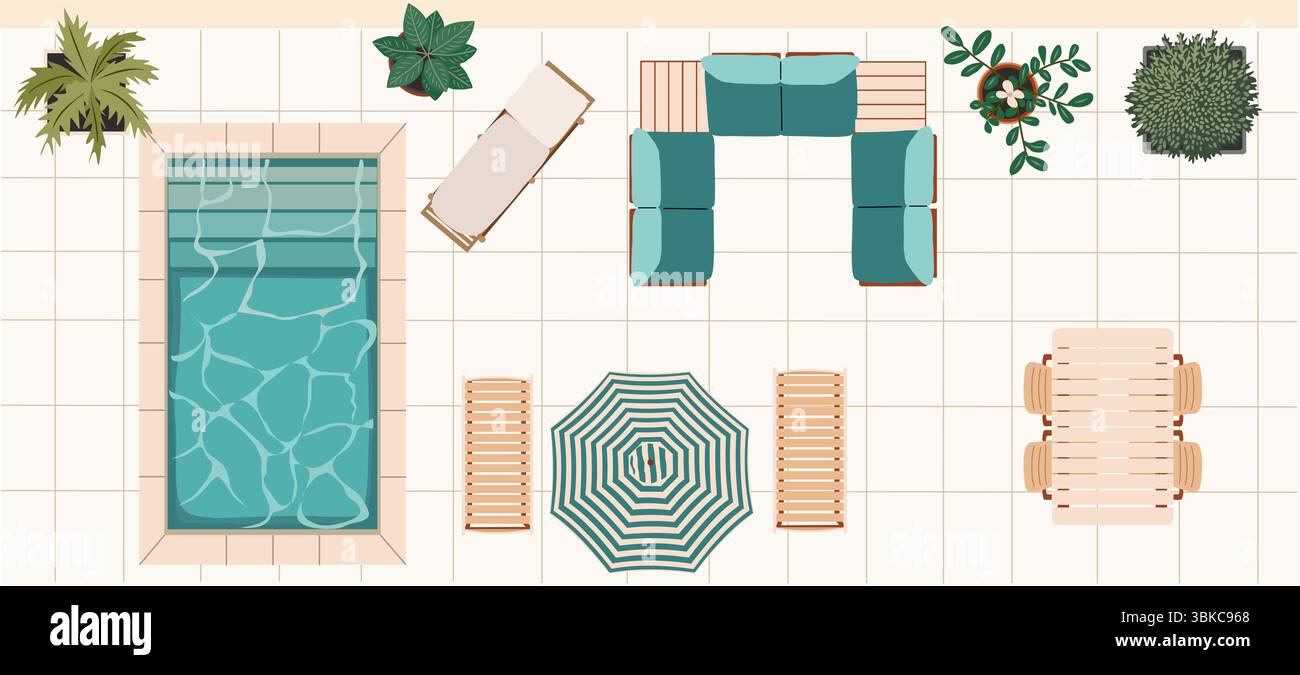 Garden loungers Stock Vector Images - Alamy