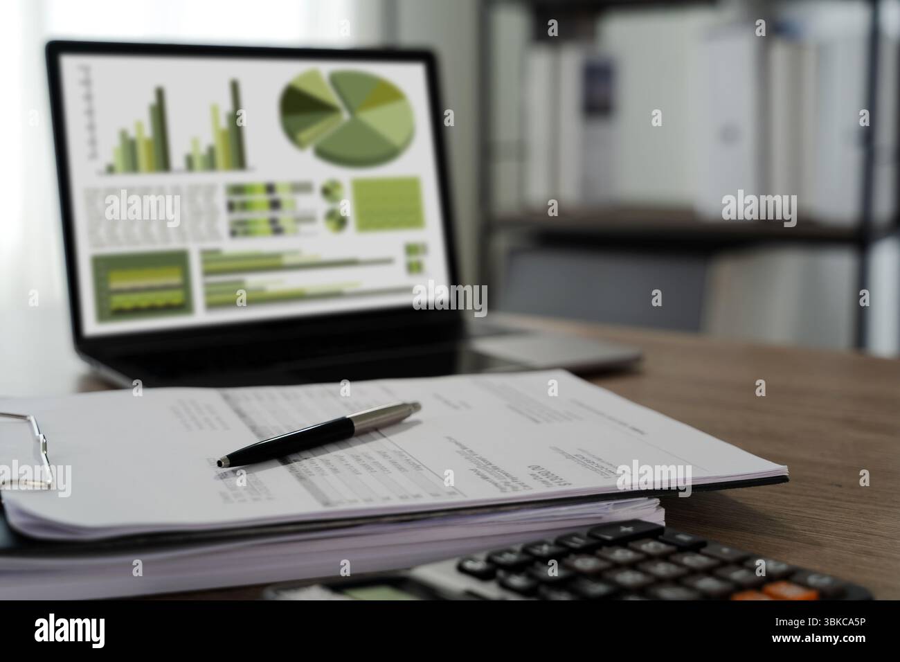 Laptop displaying spreadsheet documents hi-res stock photography and ...
