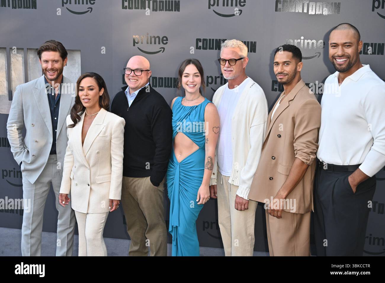 Los Angeles, CA USA - June 18, 2025: Jessica Camacho, Eric Dane, Jensen ...
