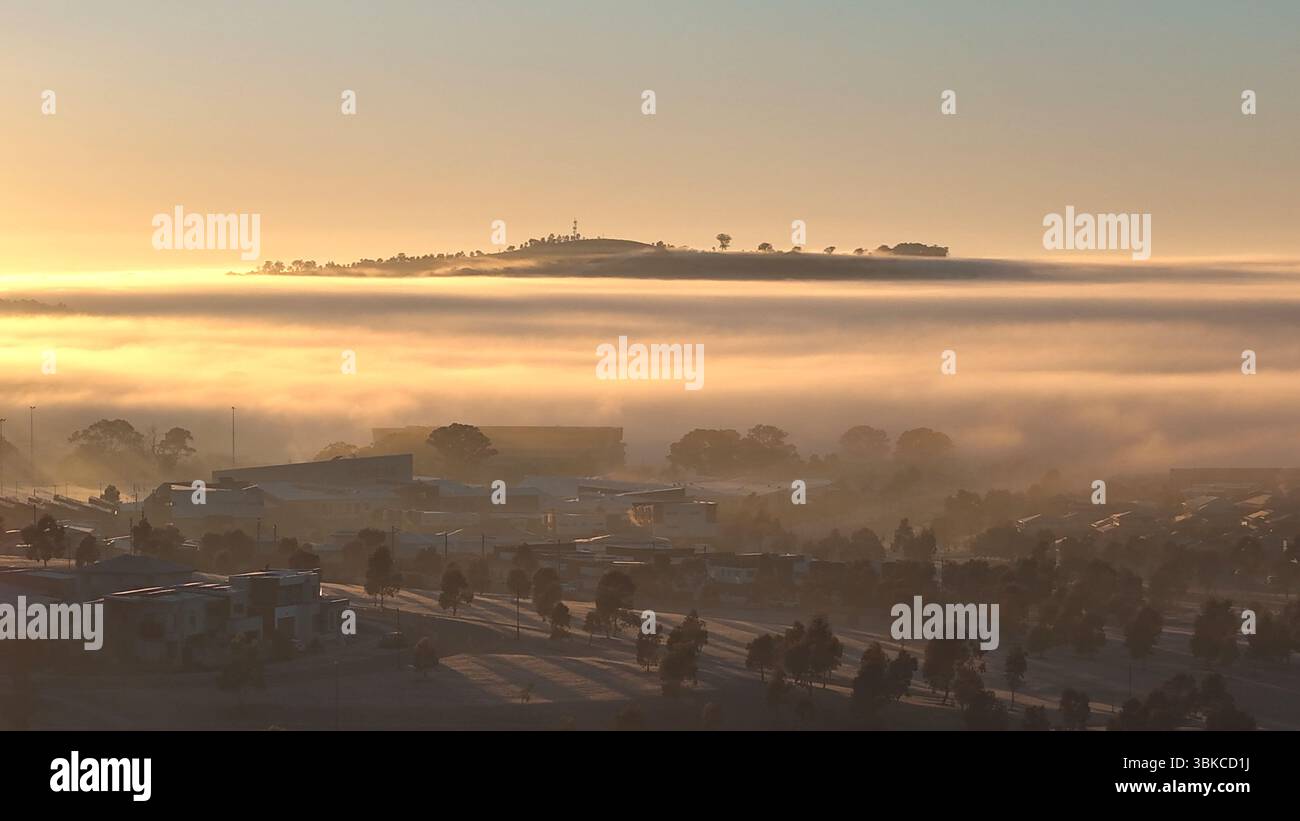 Canberra. 20th June, 2025. An aerial drone photo taken on June 20, 2025 ...