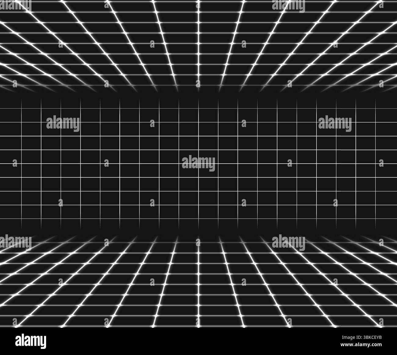 Glowing floor grid Black and White Stock Photos & Images - Alamy