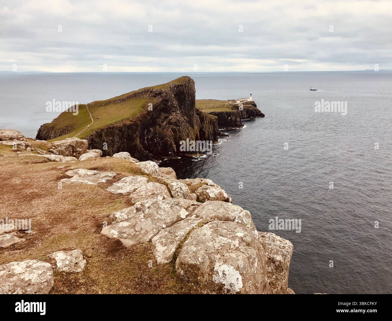 Neist Point: Cliffs and Lighthouse of the Isle of Skye Stock Photo - Alamy