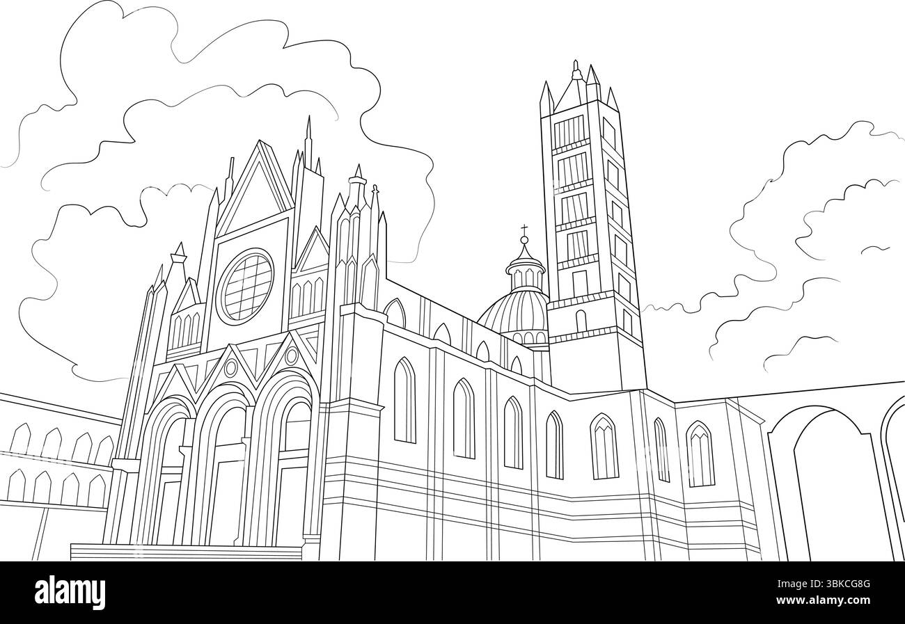 Siena iconic tower Cut Out Stock Images & Pictures - Alamy