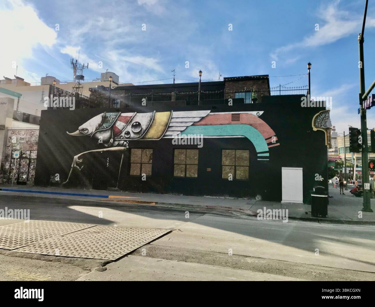 Colorful Urban Mural in Downtown Las Vegas, Nevada Stock Photo - Alamy