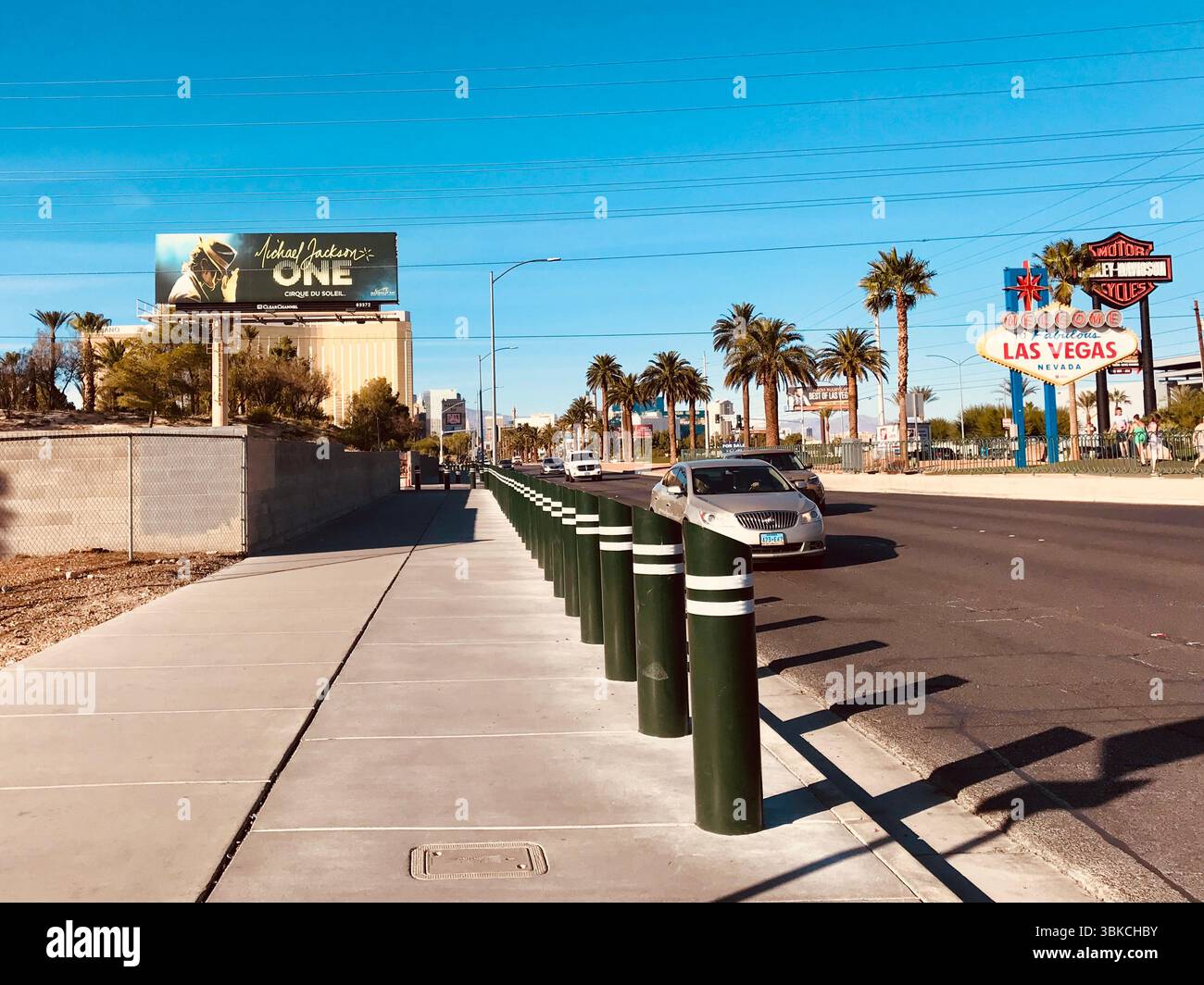Welcome to Fabulous Las Vegas Sign and Strip Sidewalk, Nevada Stock ...