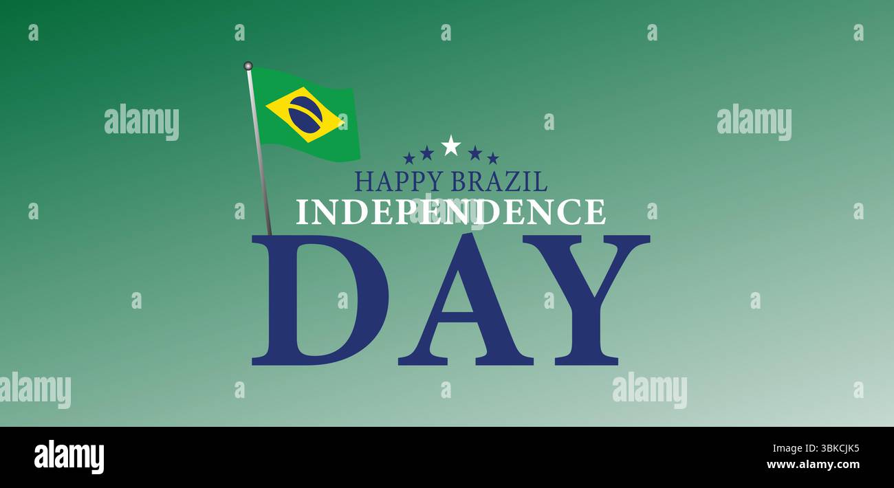 Brazil Unites A Festive Tribute to Independence Day Stock Vector Image ...