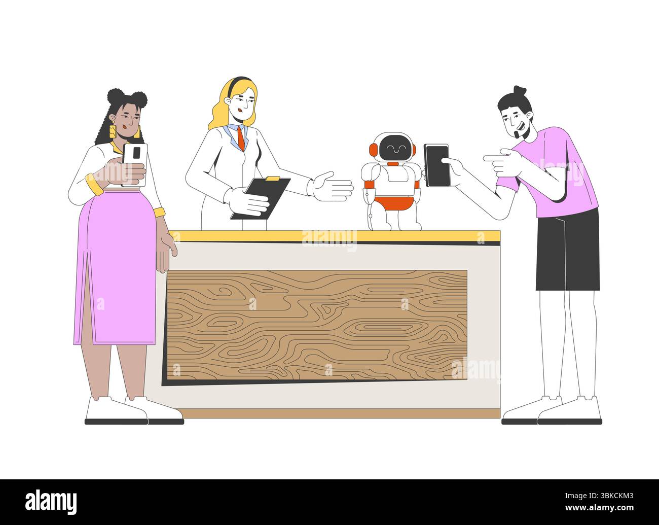 Hispanic female taking photos Cut Out Stock Images & Pictures - Alamy