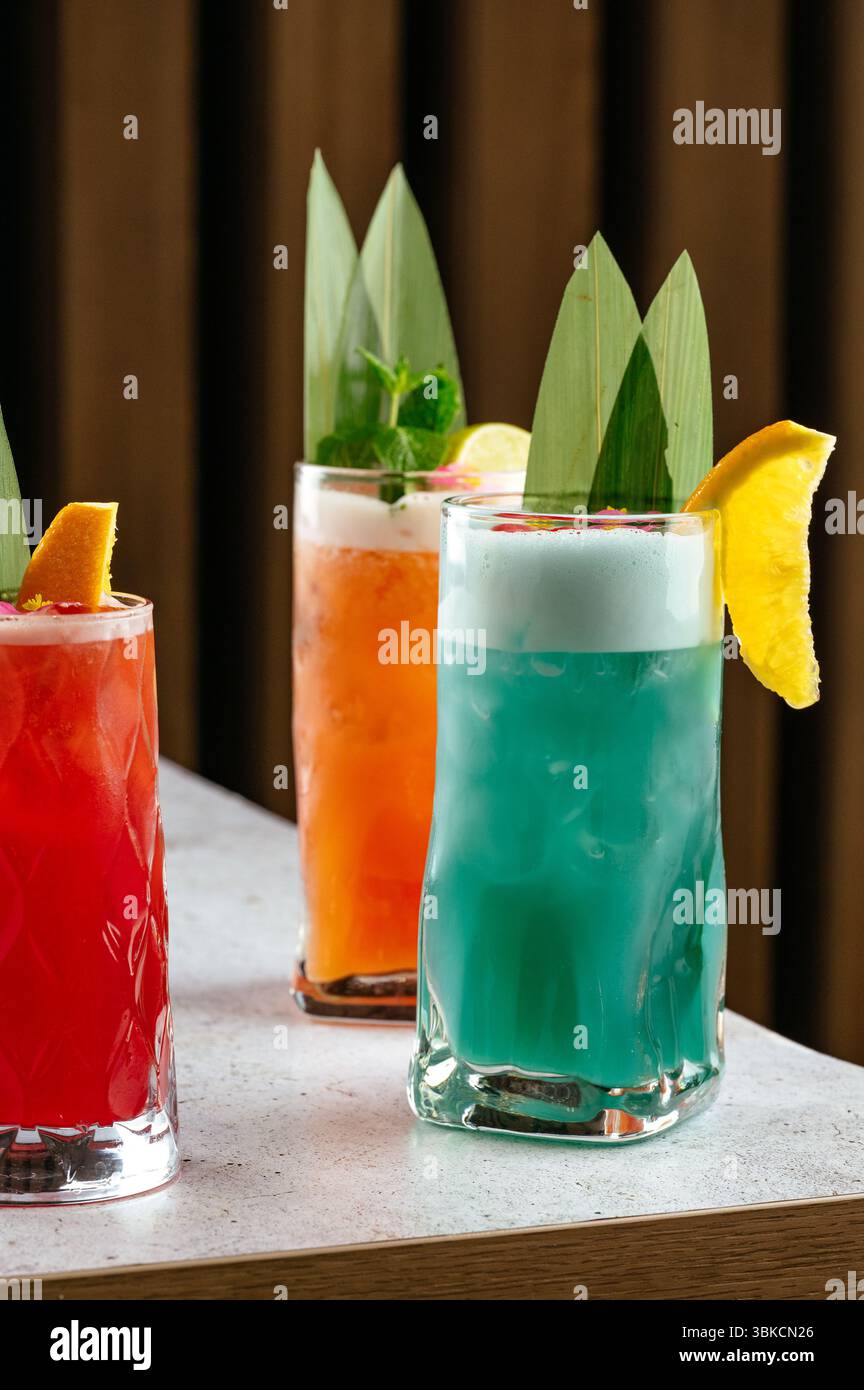 cocktail selection at the bar Stock Photo - Alamy