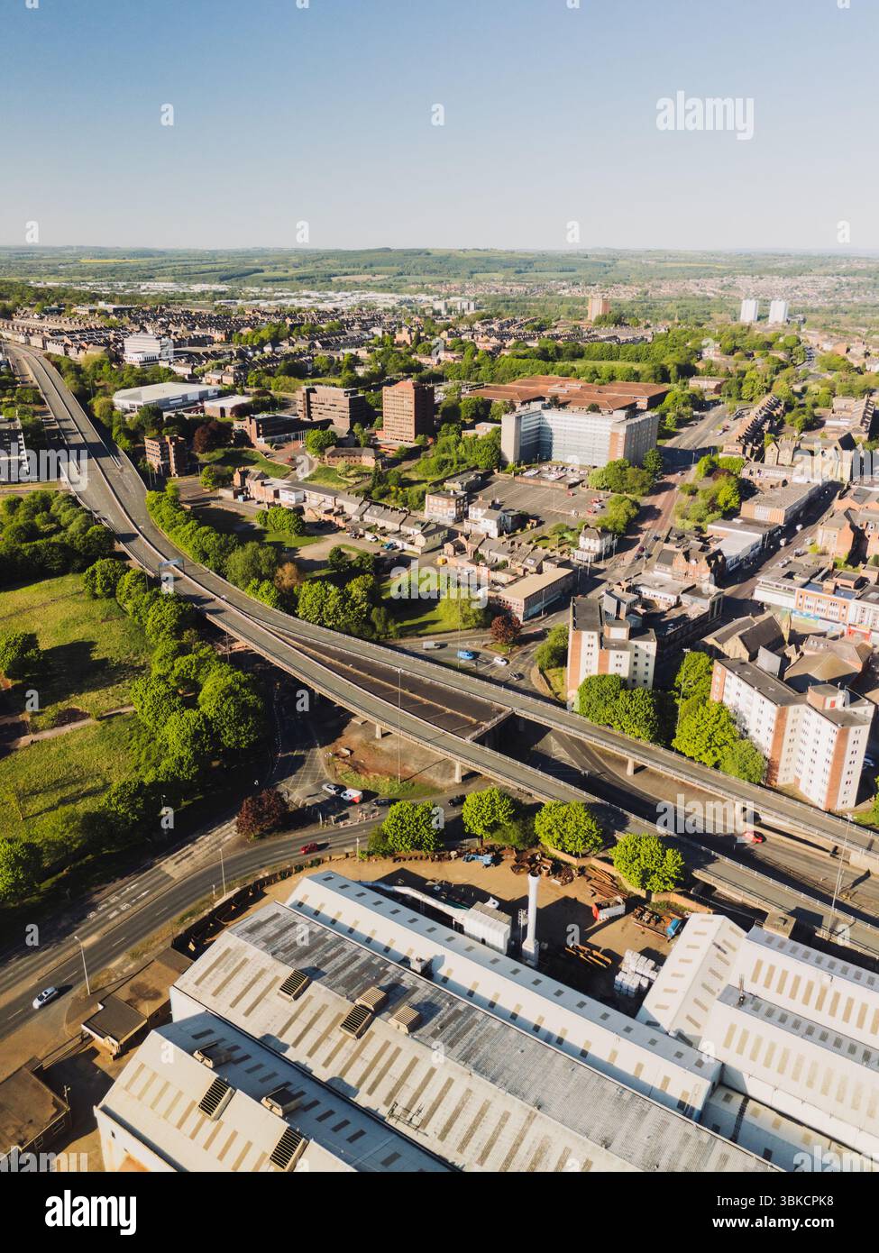 Gateshead UK: 10th May 2025: Gateshead City Centre and Highway (A167 ...