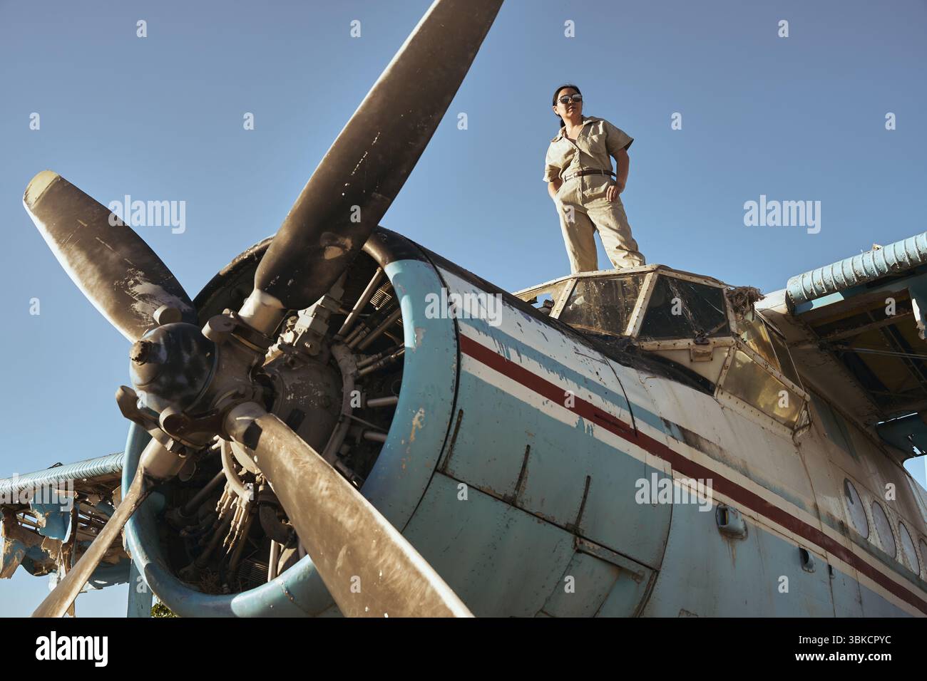 Female pilot aircraft maintenance hi-res stock photography and images ...