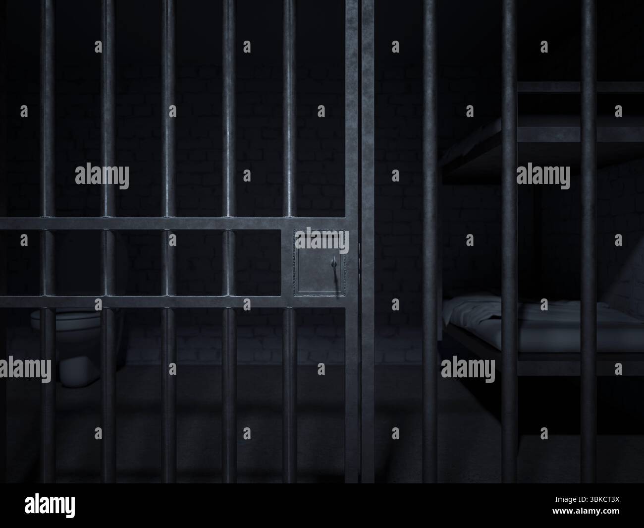 Door of a jail cell with lock Stock Photo - Alamy