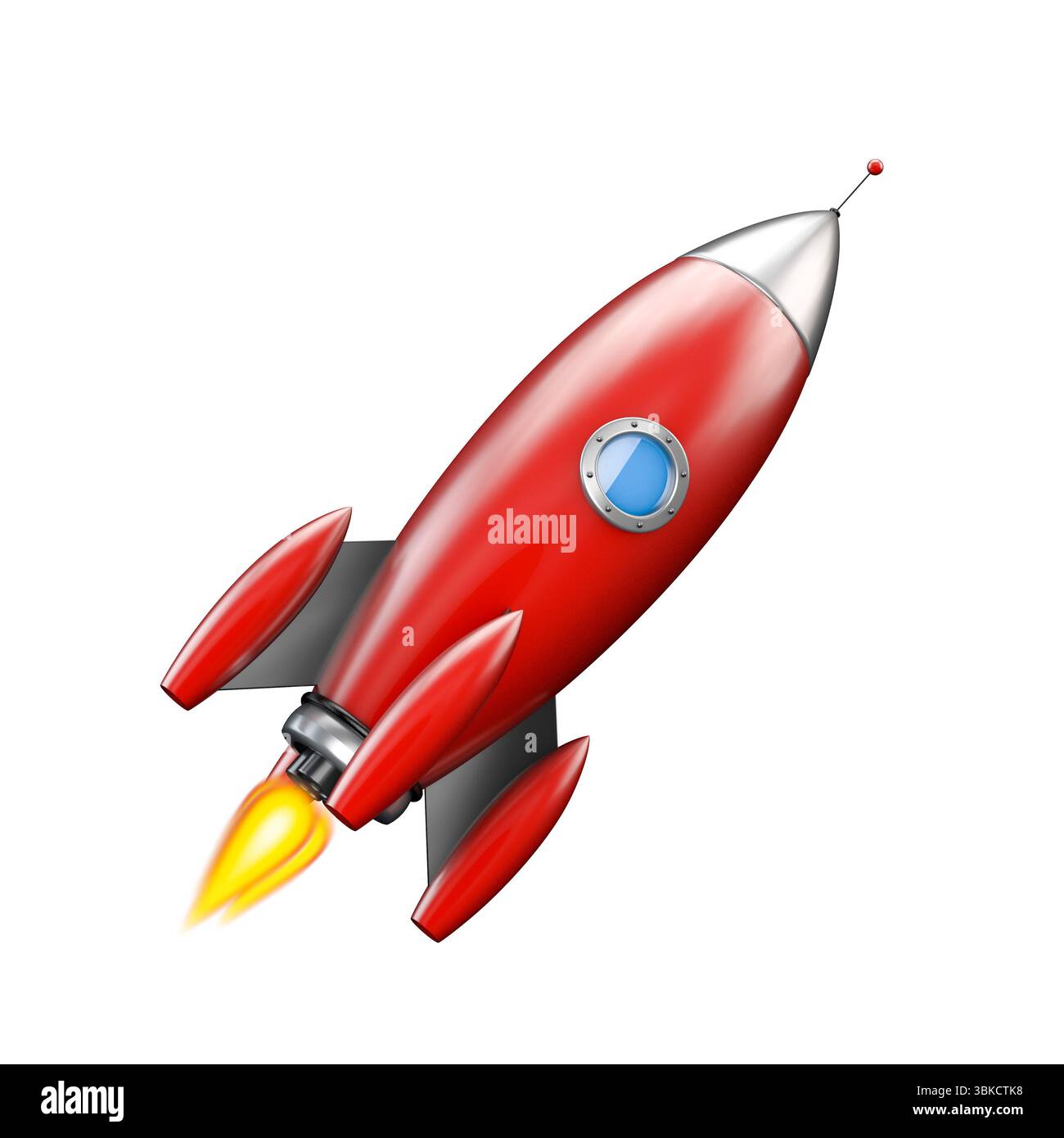 Startup concept rocket launch Cut Out Stock Images & Pictures - Alamy