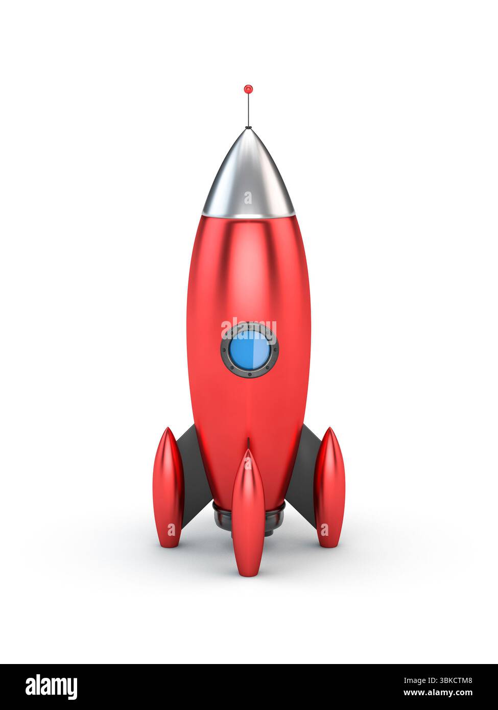 3d rocket isolated on Cut Out Stock Images & Pictures - Alamy