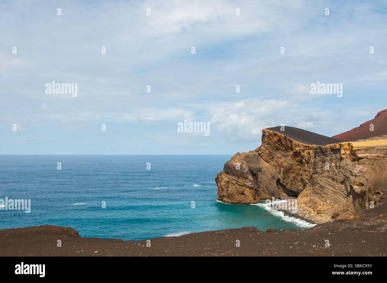 The Capelinhos vulcano in Faial Island, Azores Stock Photo - Alamy
