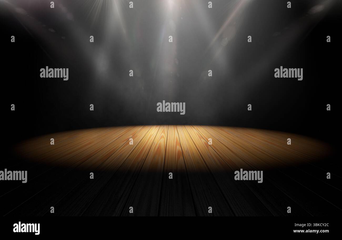 Empty dark stage hi-res stock photography and images - Alamy