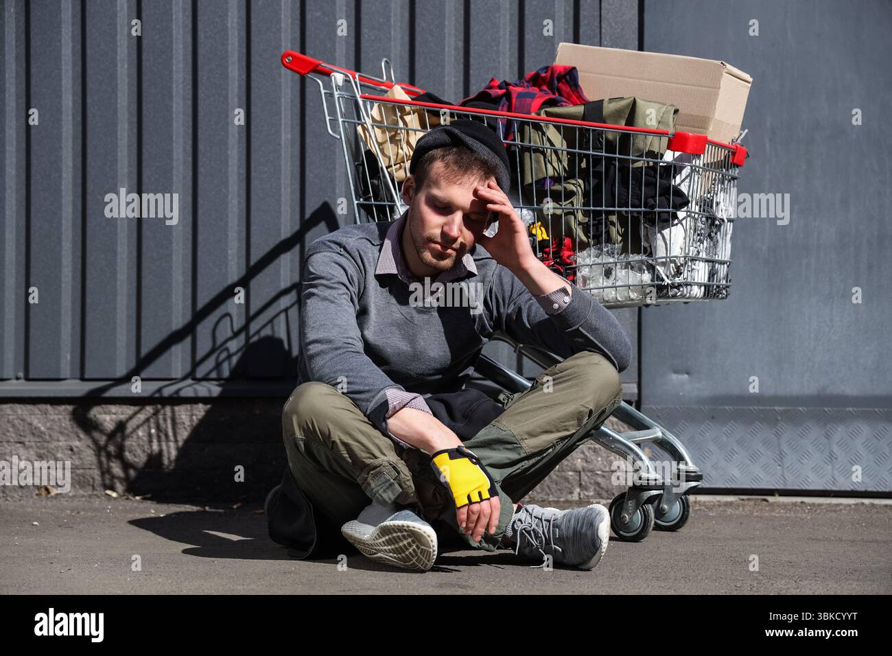 Homeless man things in hi-res stock photography and images - Alamy
