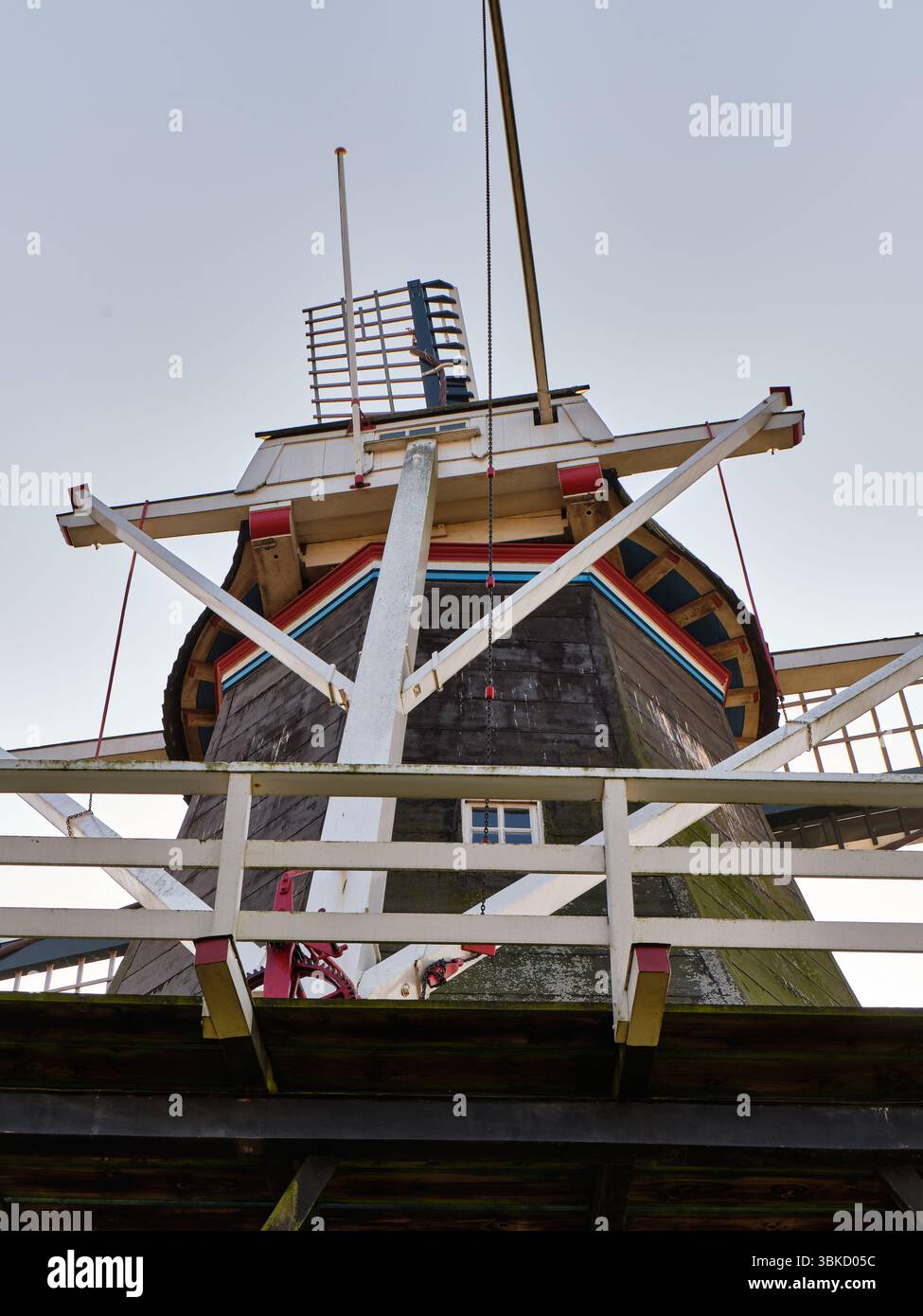 March 9, 2025 - Pieterburen-Netherlands: Historic Dutch windmill De ...