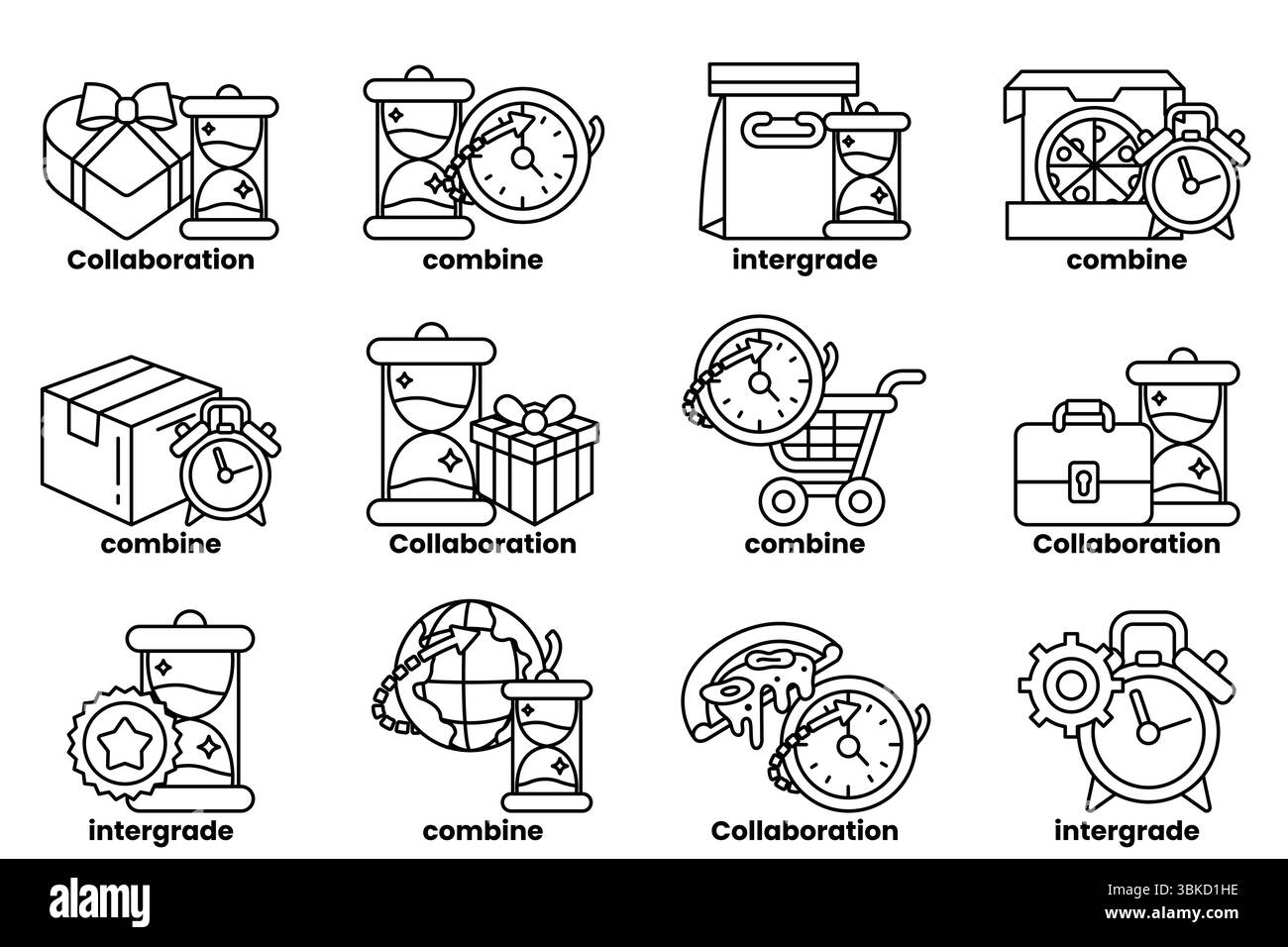 Time aspect Stock Vector Images - Alamy