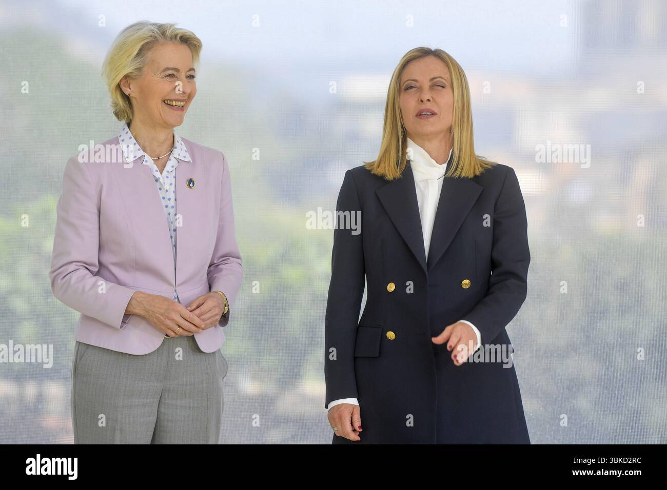 Rome, Italy. 20th June, 2025. Rome Villa Doria Pamphili Summit Mattei ...