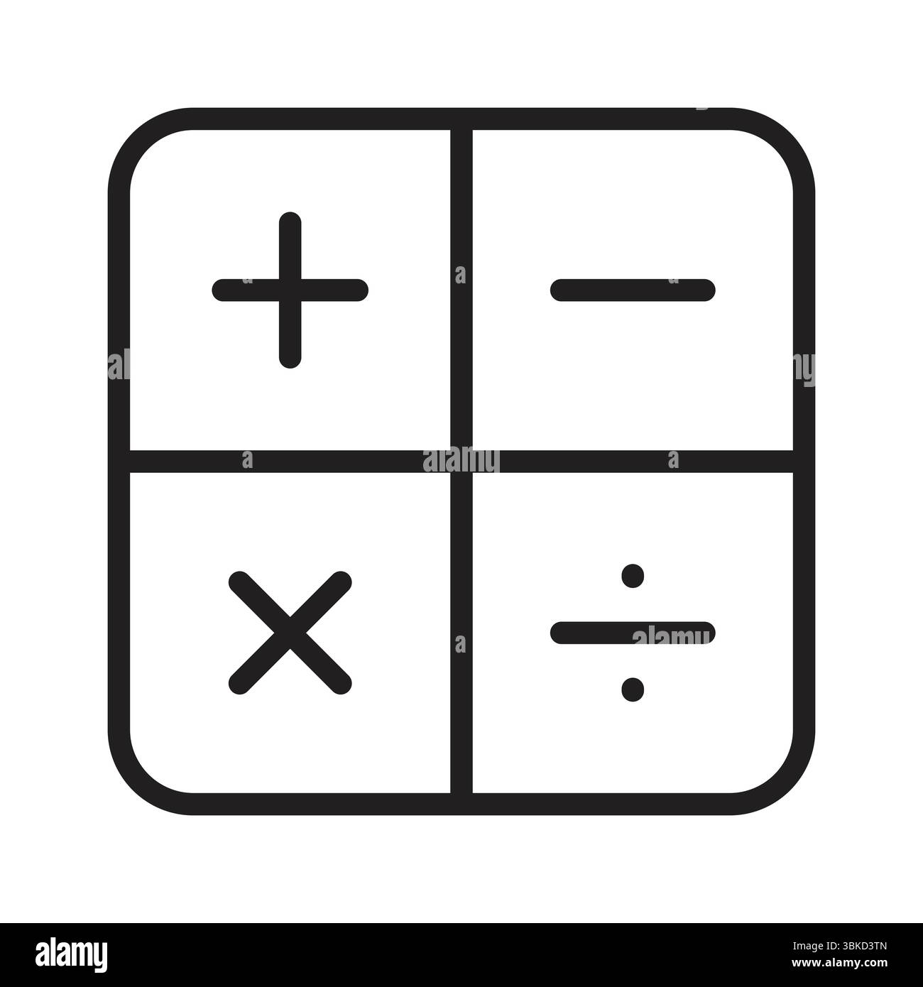 Simple math icon representing mathematical calculations Stock Vector ...