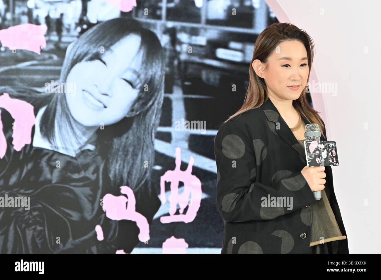 Hong Kong singer and actress Ivana Wong attends an activity in Beijing ...