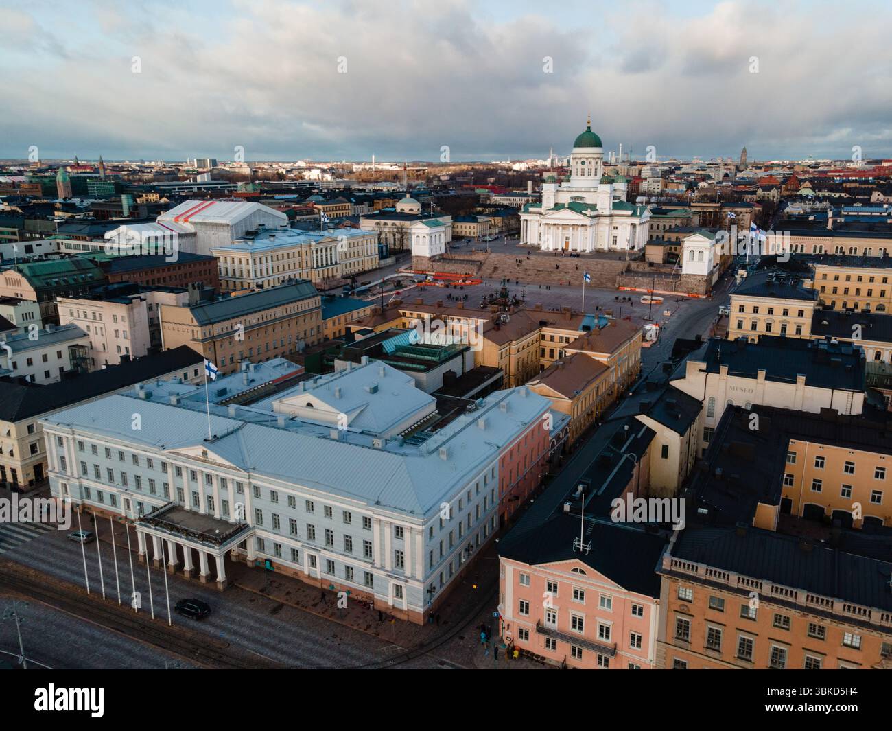 Aerial View of Helsinki City Hall Stock Photo - Alamy
