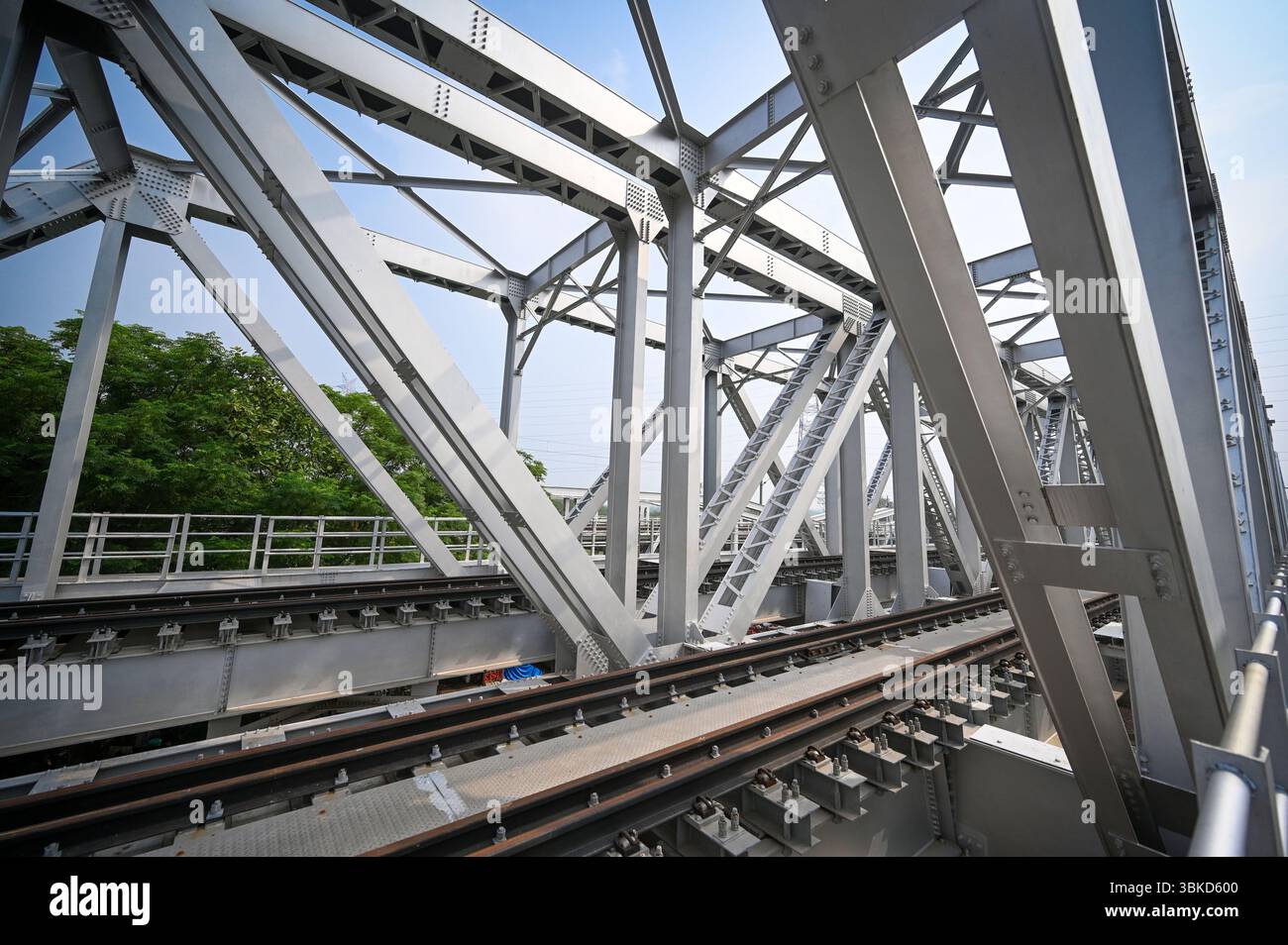 NEW DELHI, INDIA - JUNE 18: A view of newly constructed Railway Iron ...