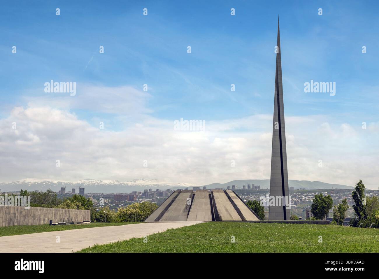 The Armenian Genocide Memorial Complex at Tsitsernakaberd stands as a ...