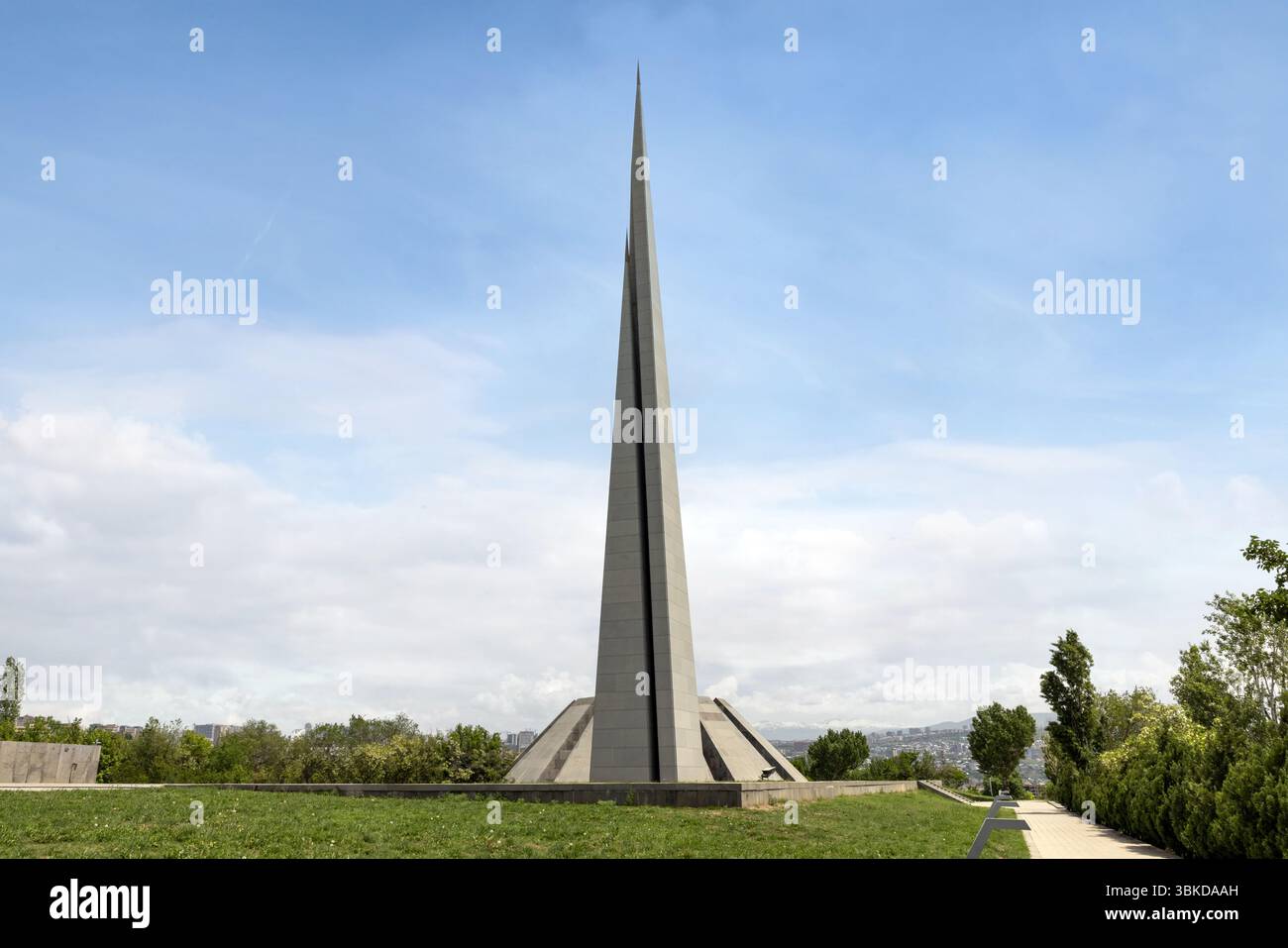 The Armenian Genocide Memorial Complex at Tsitsernakaberd stands as a ...