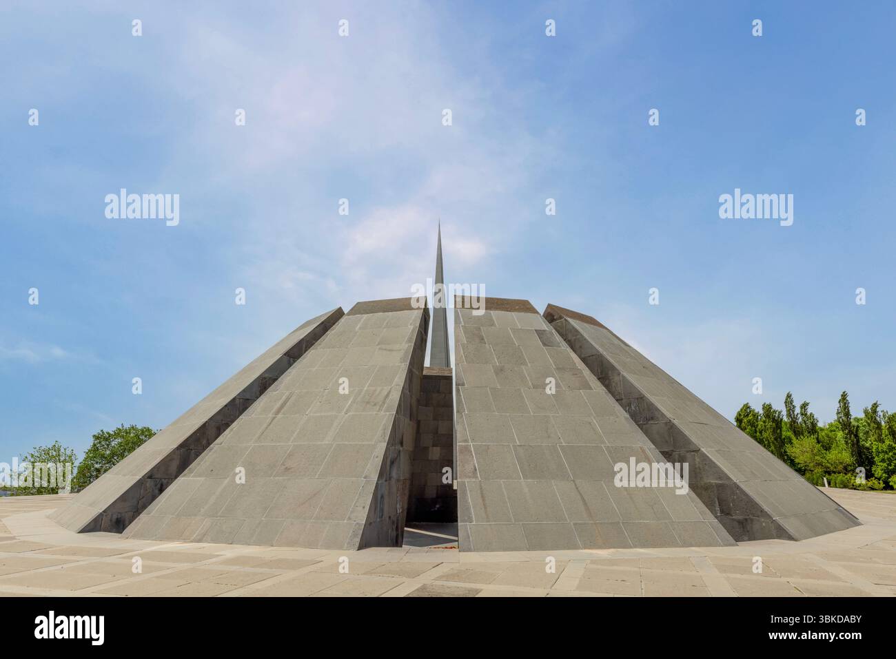 The Armenian Genocide Memorial Complex at Tsitsernakaberd stands as a ...