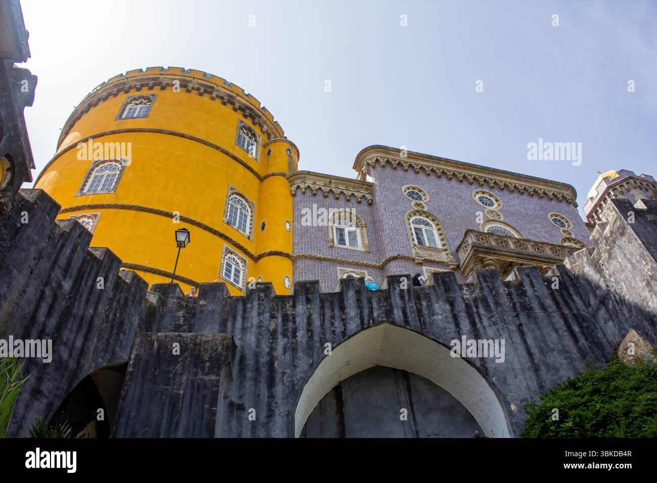 SINTRA, PORTUGAL - June 19: view of the Pena National Palace, monument ...