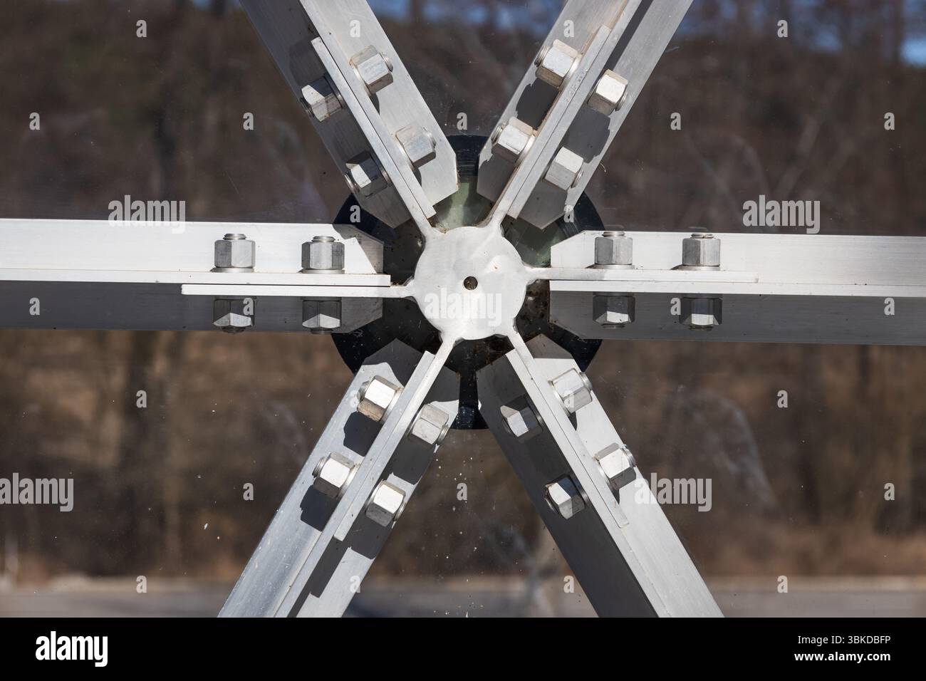 Heavy Steel Joint Connection with Bolted Metal Beams in Structural ...