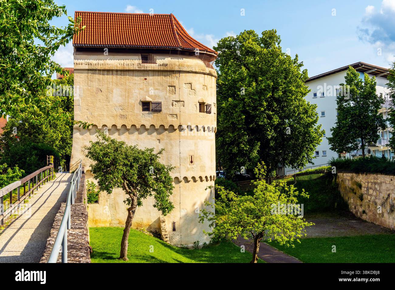 The horseshoe-shaped Lion tower or Powder tower, built 1533-1535 with ...