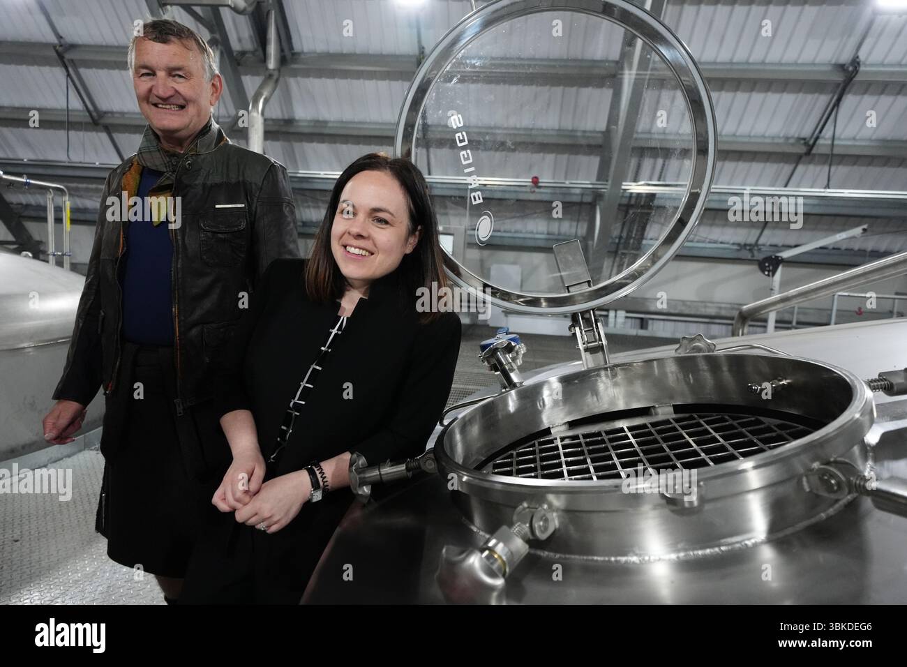 Deputy First Minister Kate Forbes alongside Martin McAdam(L),Founder ...