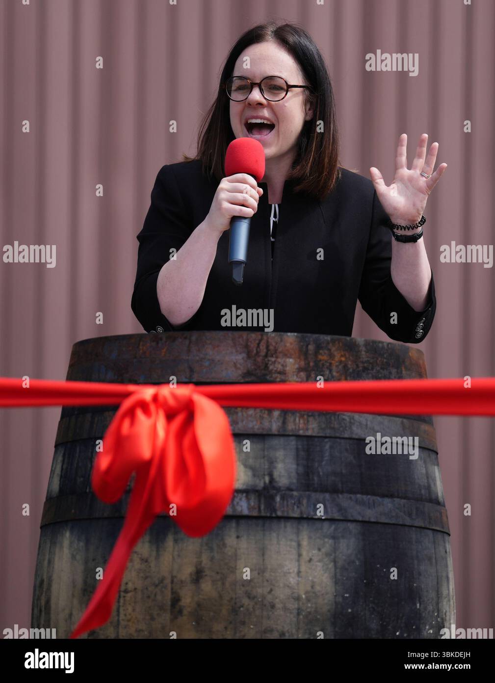 Deputy First Minister Kate Forbes during a tour of the new Ardgowan ...