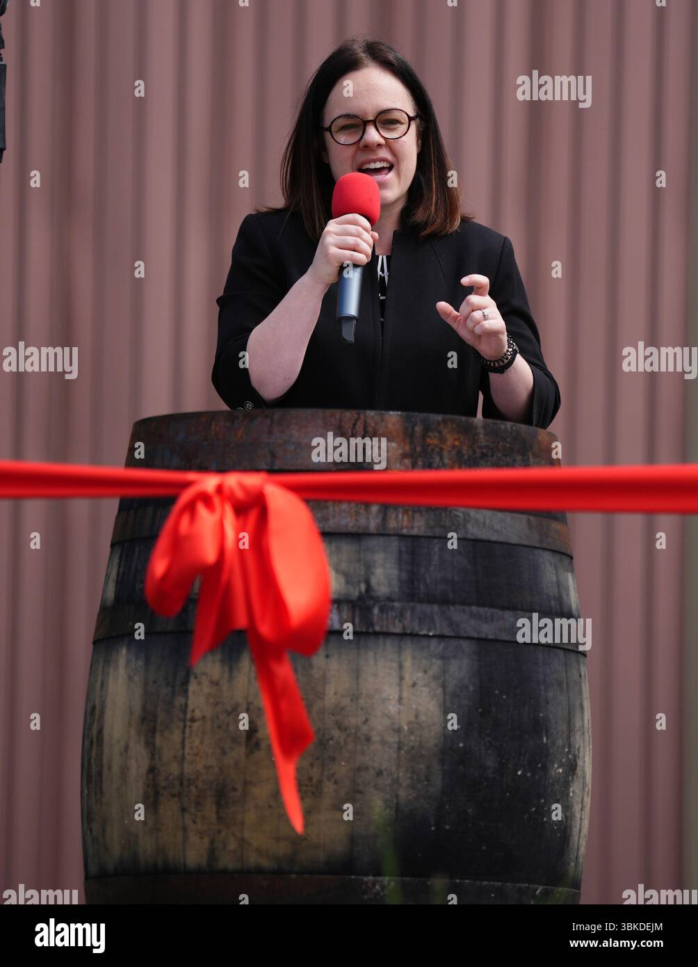 Deputy First Minister Kate Forbes during a tour of the new Ardgowan ...