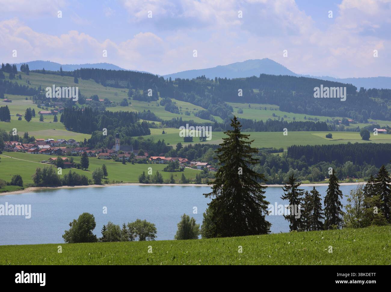 Sulzberg, Germany. 20th June, 2025. The Rottachspeicher reservoir on ...