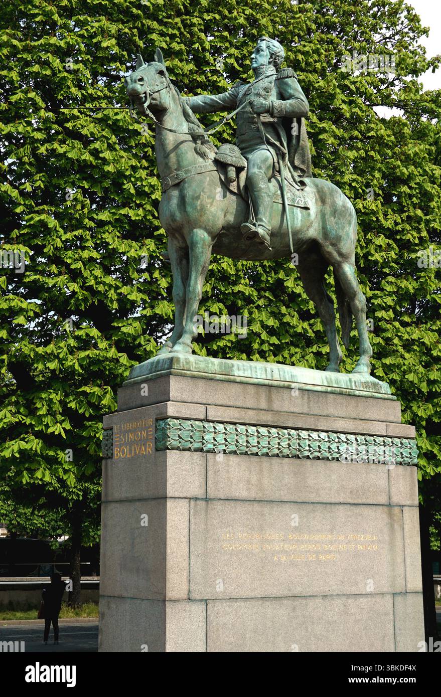 Monument to Simon Bolivar, Venezuela's national hero. He led the ...