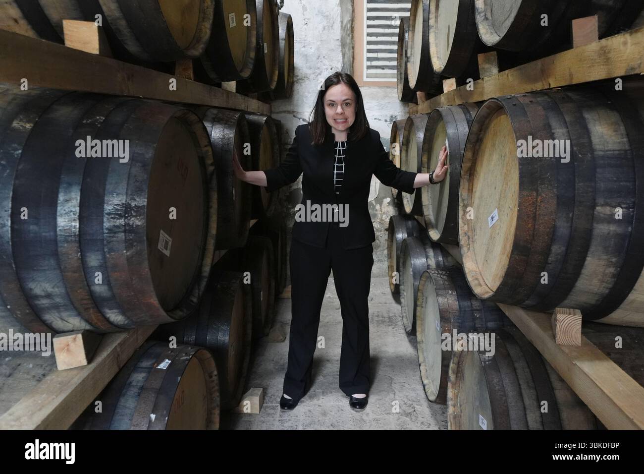 Deputy First Minister Kate Forbes during a tour of the new Ardgowan ...
