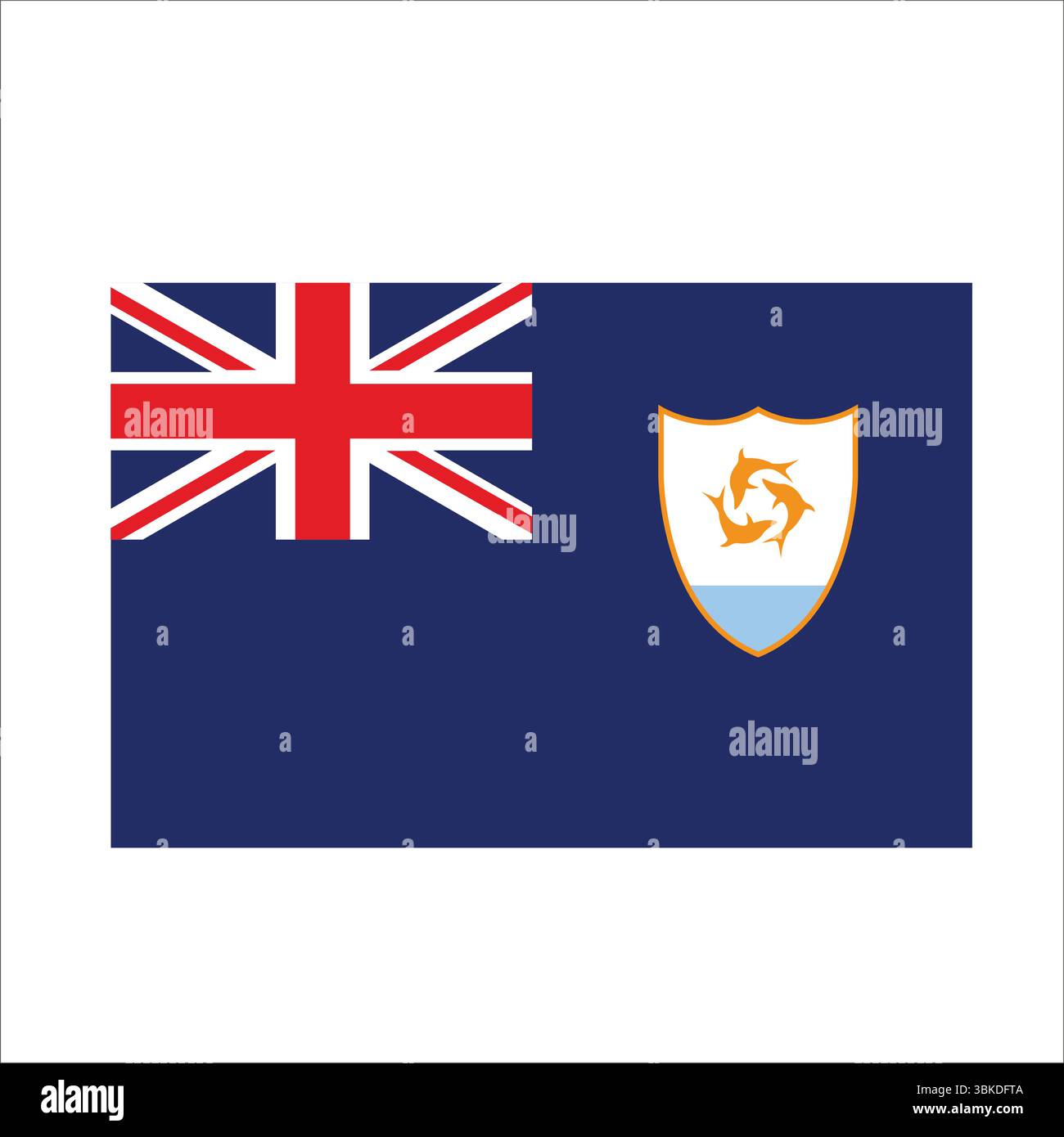 National flag anguilla on Stock Vector Images - Alamy
