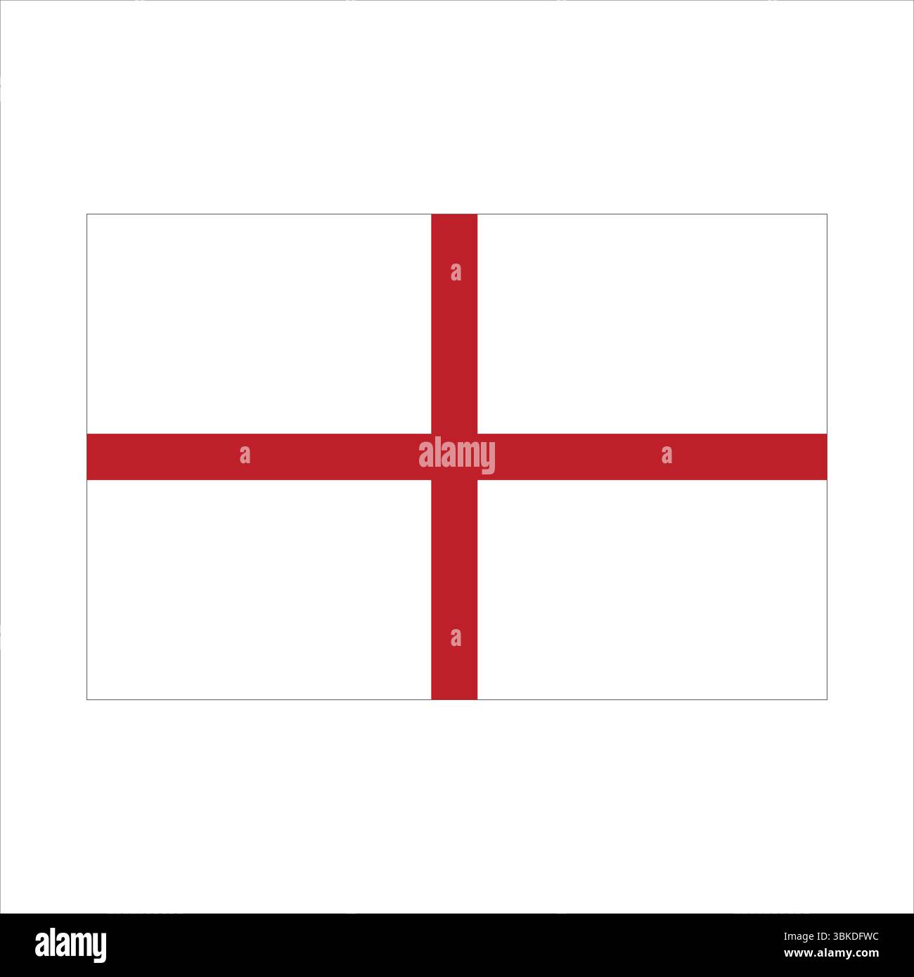 Flag of england, red cross on white background representing english ...