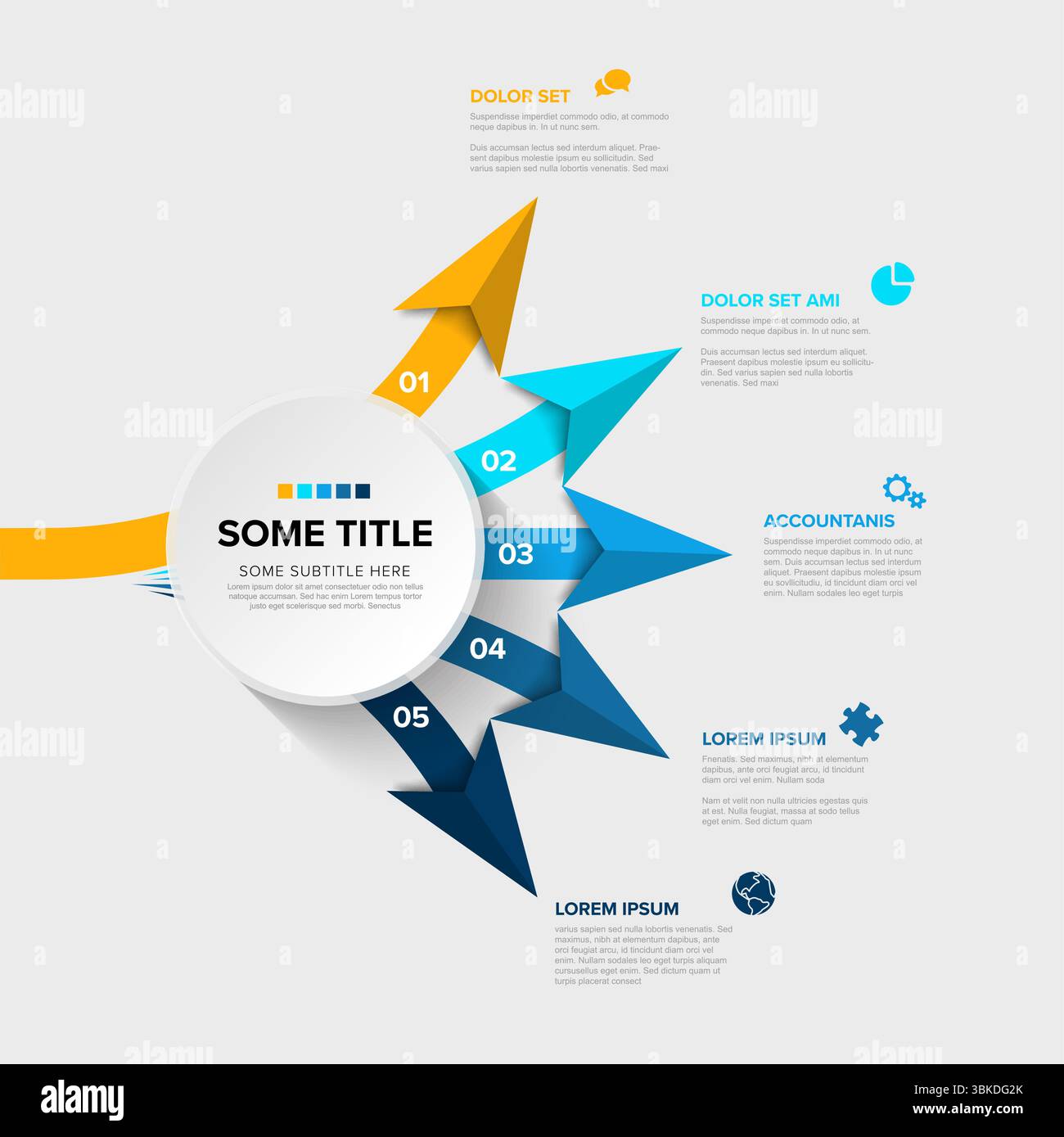 Radial arrows layout hi-res stock photography and images - Alamy